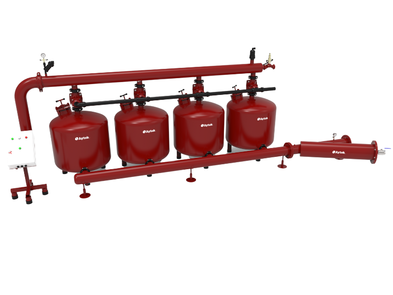 Aytok Automatic Sand Media Filter Systems With Metal Screen Filters