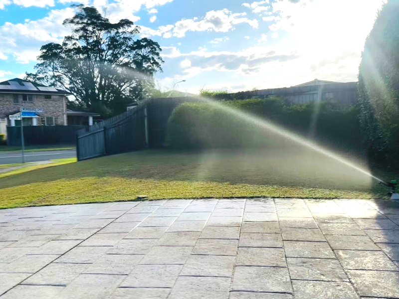 Portable DuCaR Atom 14 Part Circle Sprinkler with 3/4" Skid Base